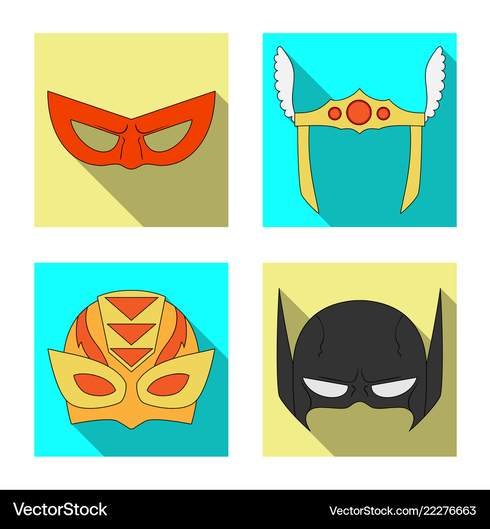 Hero and mask sign Royalty Free Vector Image - VectorStock