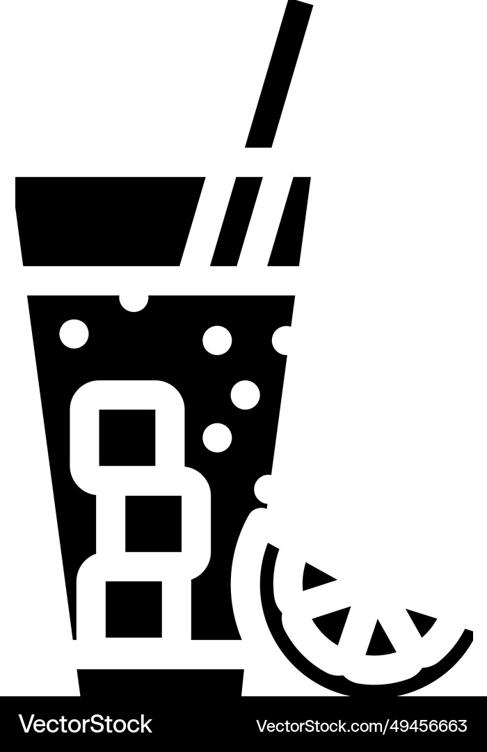 Nightcap drink sleep night glyph icon Royalty Free Vector