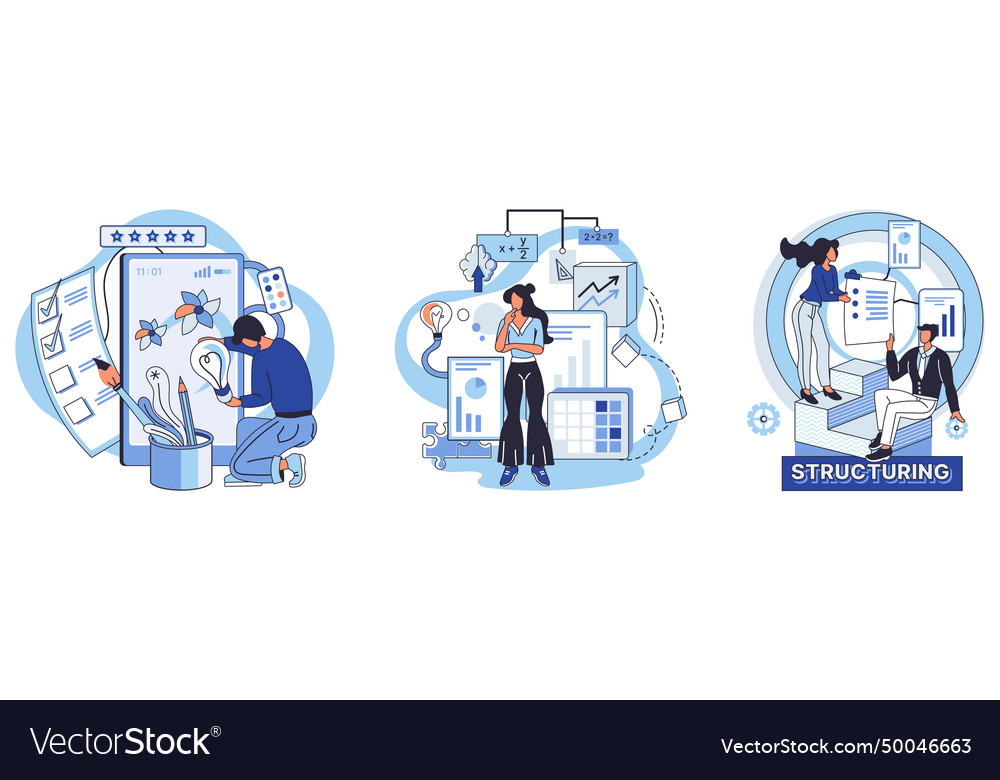 Process optimization the concept Royalty Free Vector Image