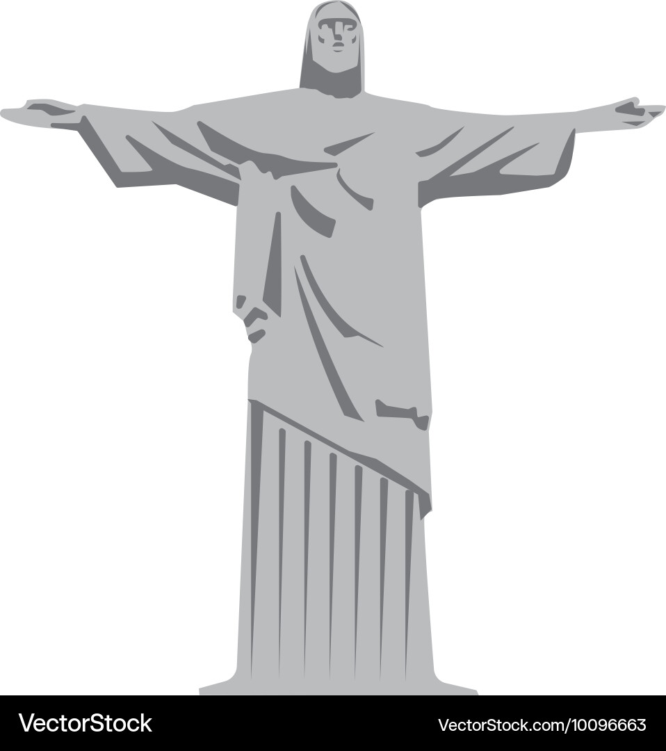 Statue of jesus christ Royalty Free Vector Image