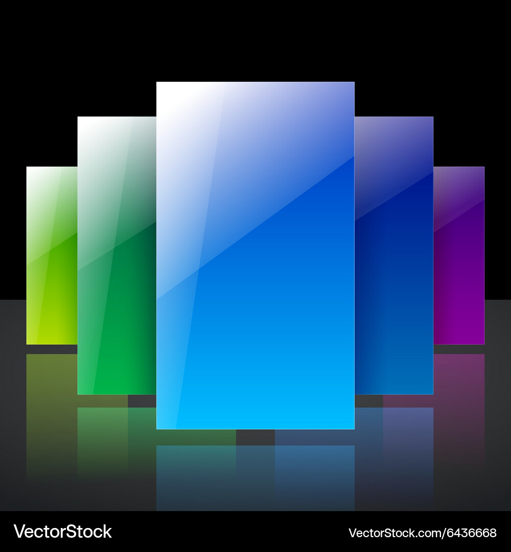 Abstract infographic colorful blue yellow Vector Image