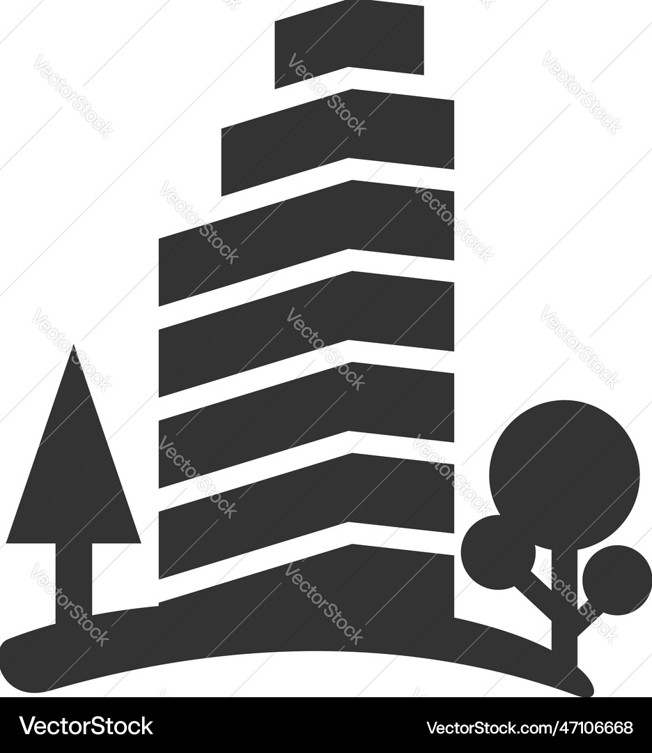 Apartment logo template icon brand identity Vector Image