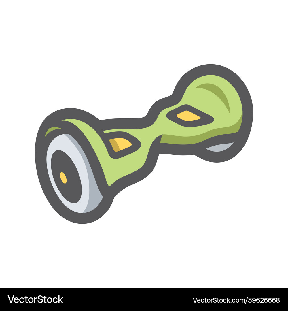Electric two wheels balance board icon Royalty Free Vector