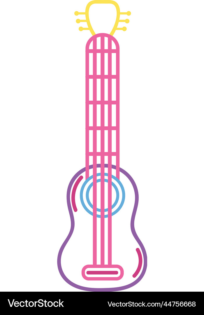 Guitar music instrument Royalty Free Vector Image