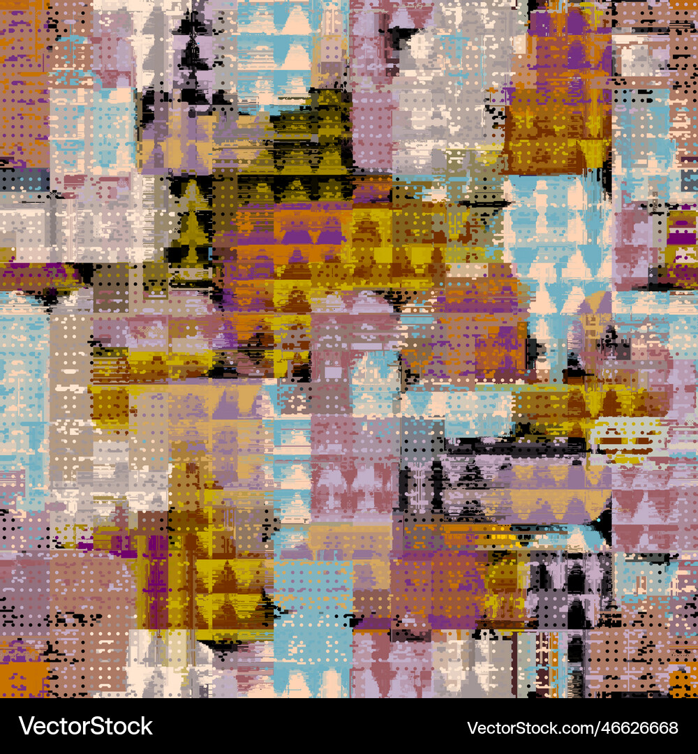 Image with imitation of grunge datamoshing Vector Image