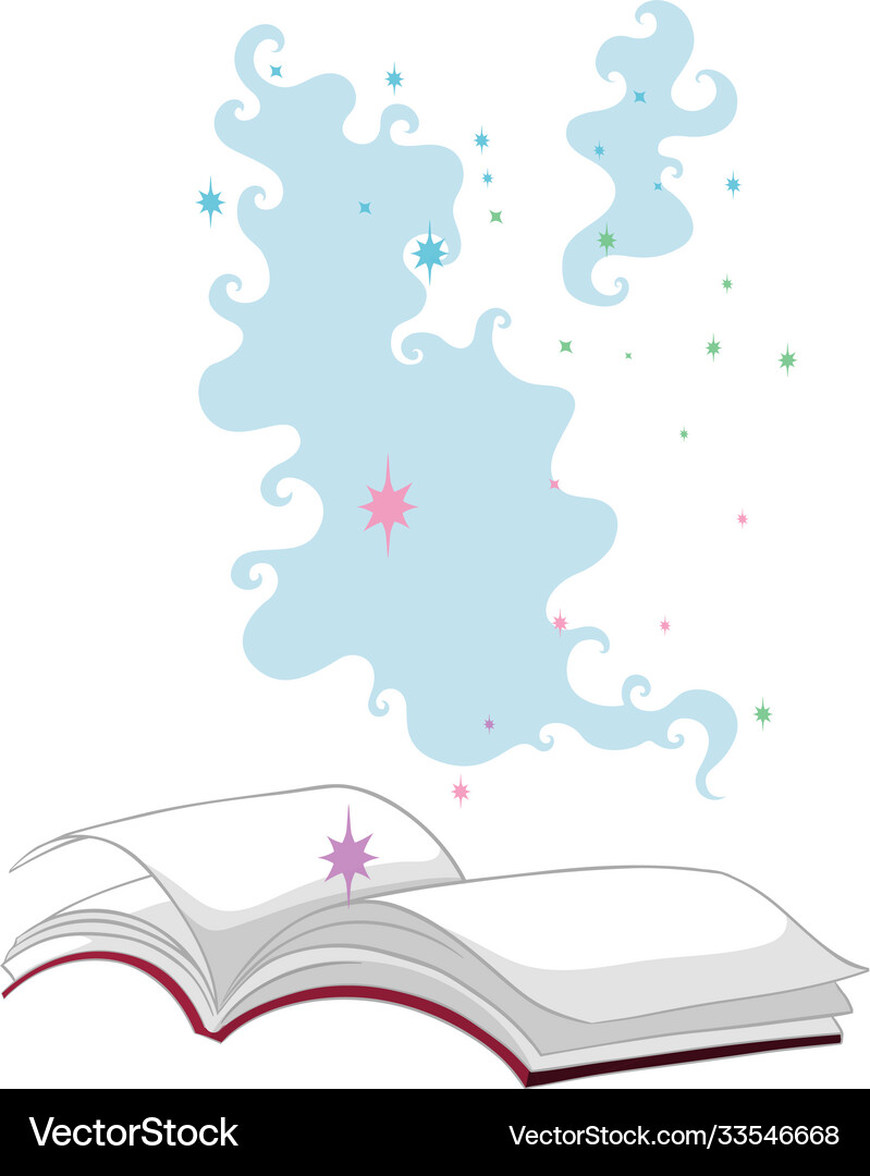 Magic book cartoon style isolated on white Vector Image