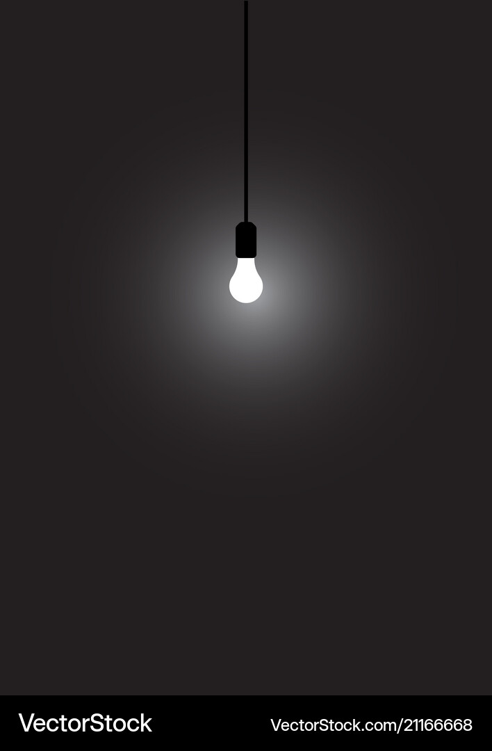Realistic lamp and lighting on wall background Vector Image
