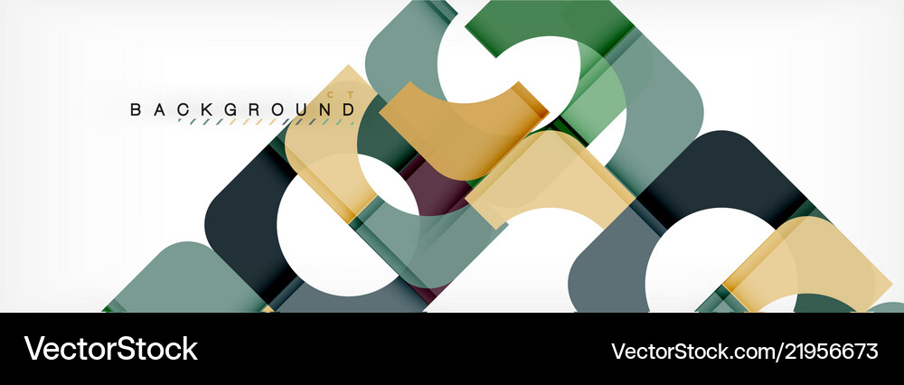 Color square shapes geometric modern abstract Vector Image