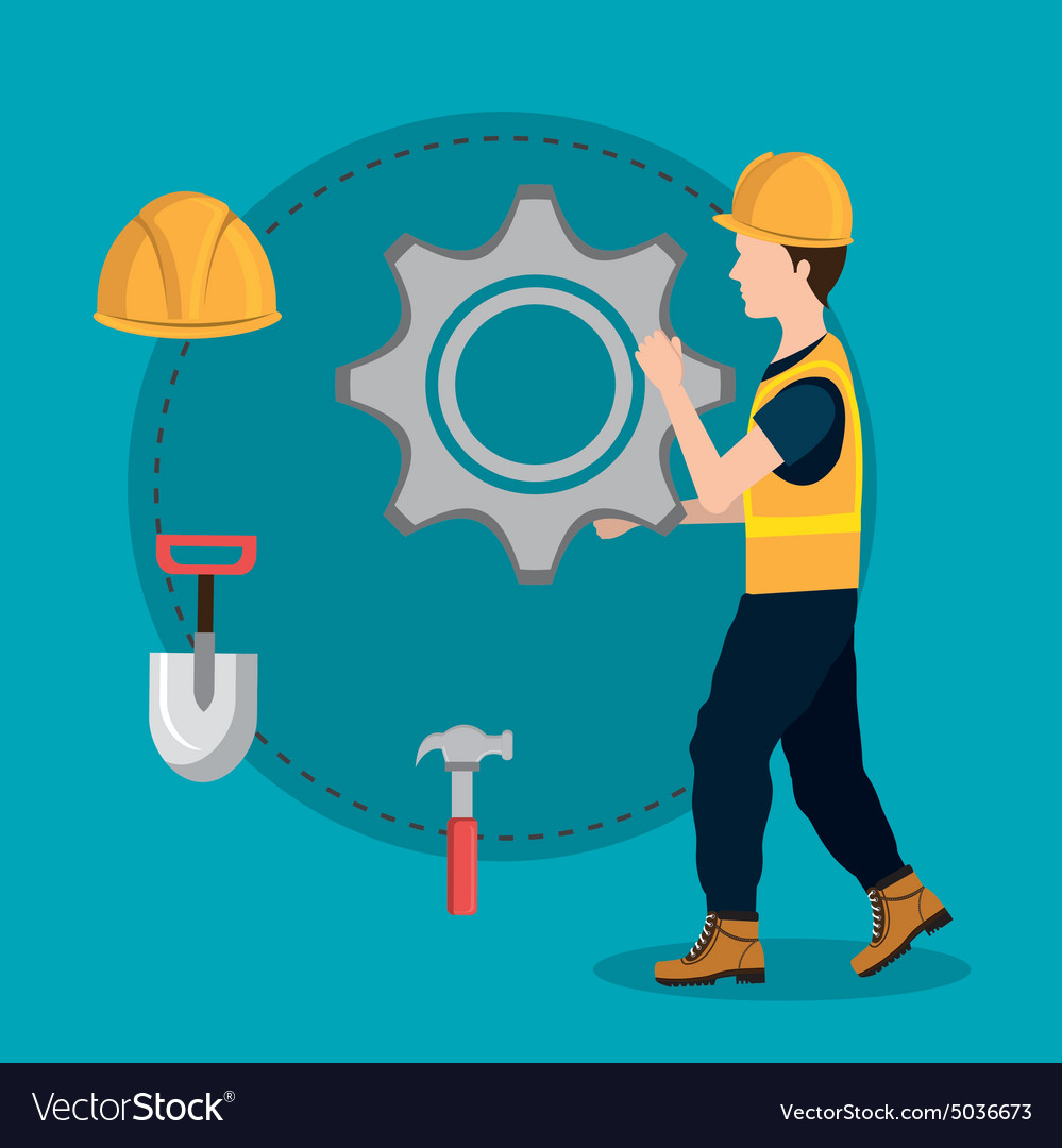 Construction design Royalty Free Vector Image - VectorStock
