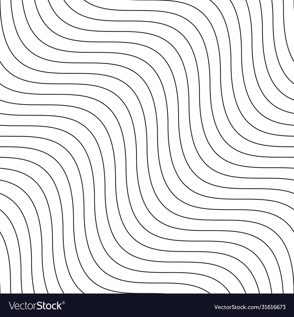 Creative seamless outline pattern striped Vector Image