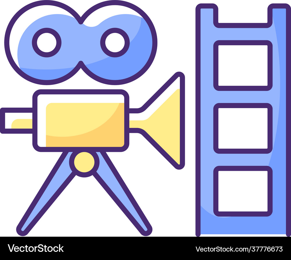 Retro channel rgb color icon Royalty Free Vector Image