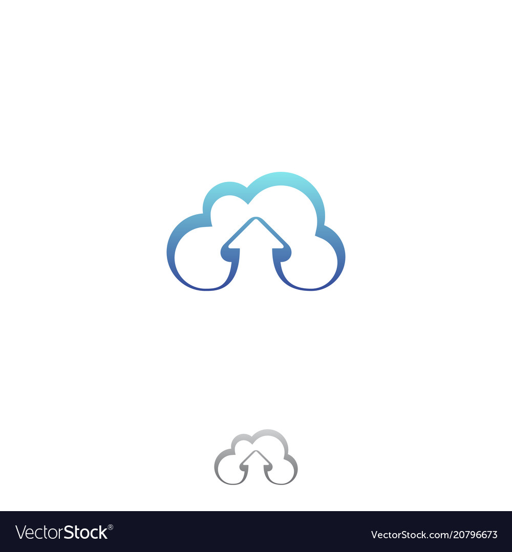 Simple cloud Royalty Free Vector Image - VectorStock