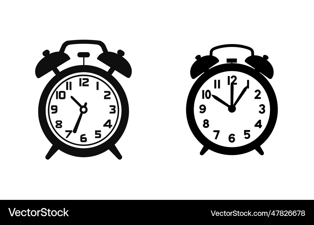 Back to school alarm clock concept Royalty Free Vector Image