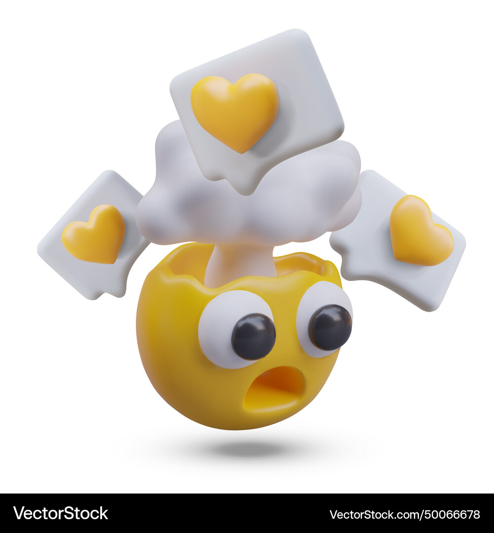 Brain explosion concept of pleasant surprise Vector Image
