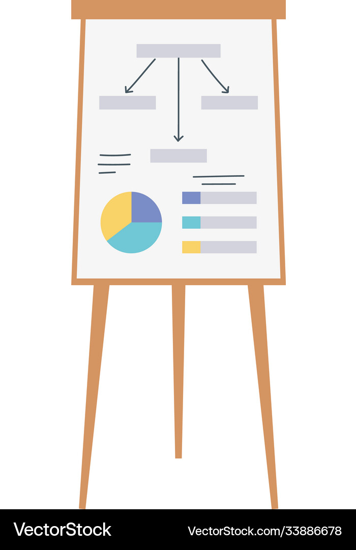 Business report board presentation isolated design