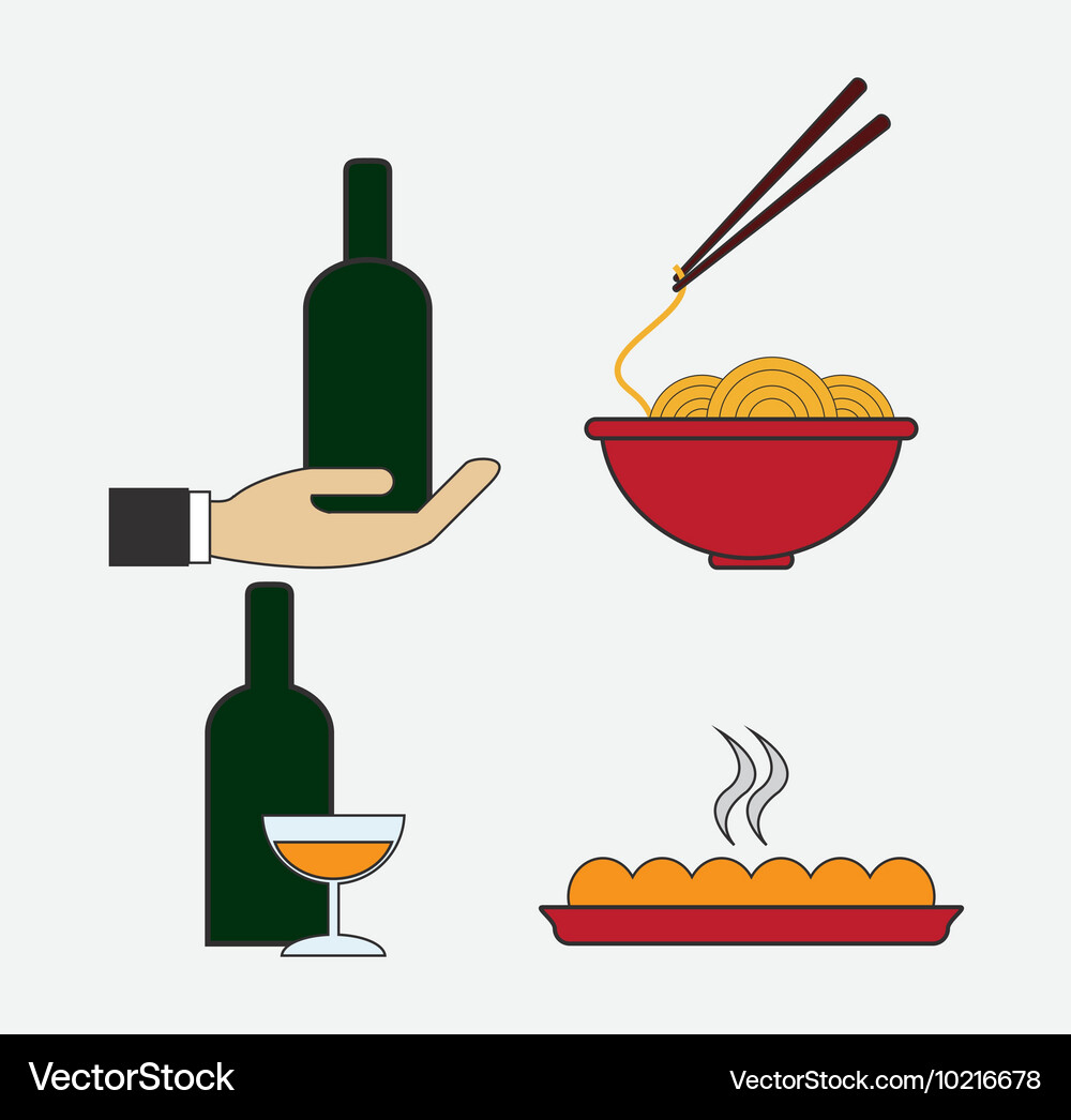 Catering service menu food icon Royalty Free Vector Image
