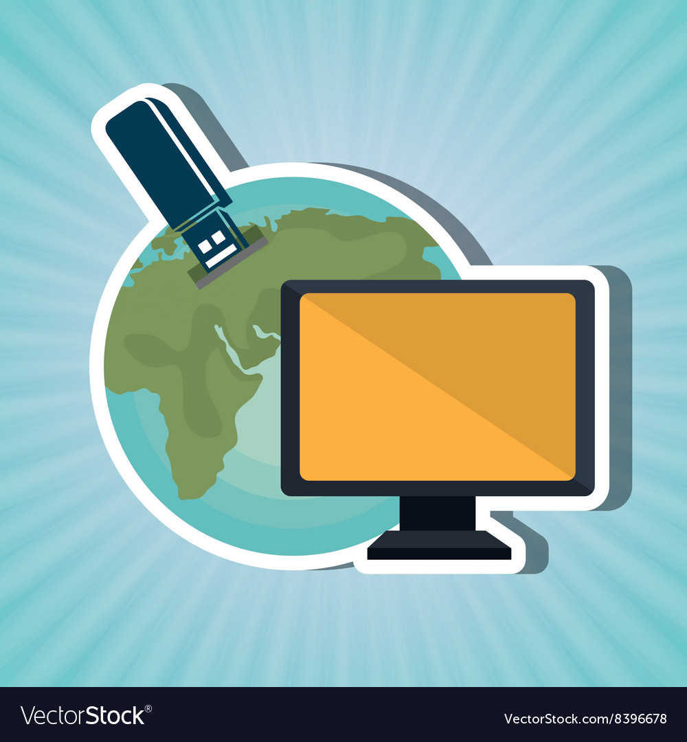 Computer technology design Royalty Free Vector Image
