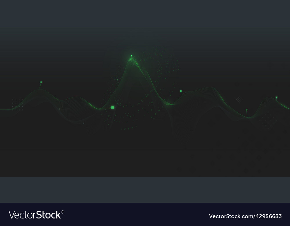 Abstract technology background big data network Vector Image