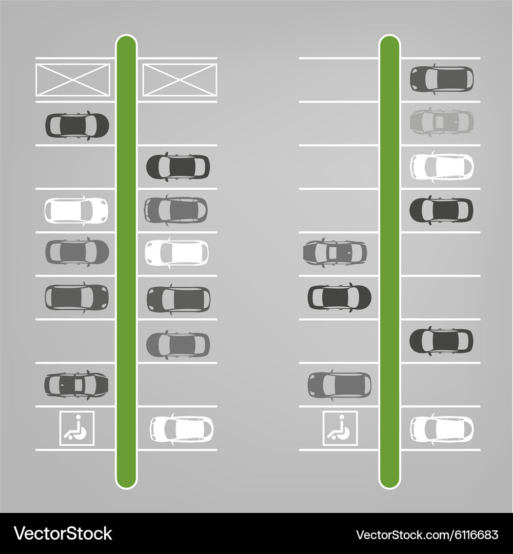Modern Parking Scheme Royalty Free Vector Image