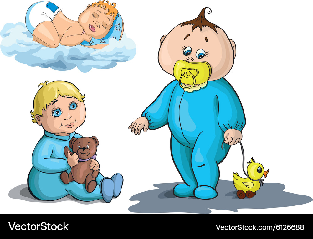 Cartoon baby design Royalty Free Vector Image - VectorStock