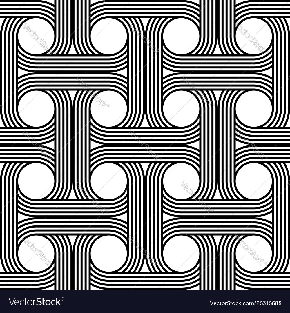 Design seamless interlaced pattern Royalty Free Vector Image