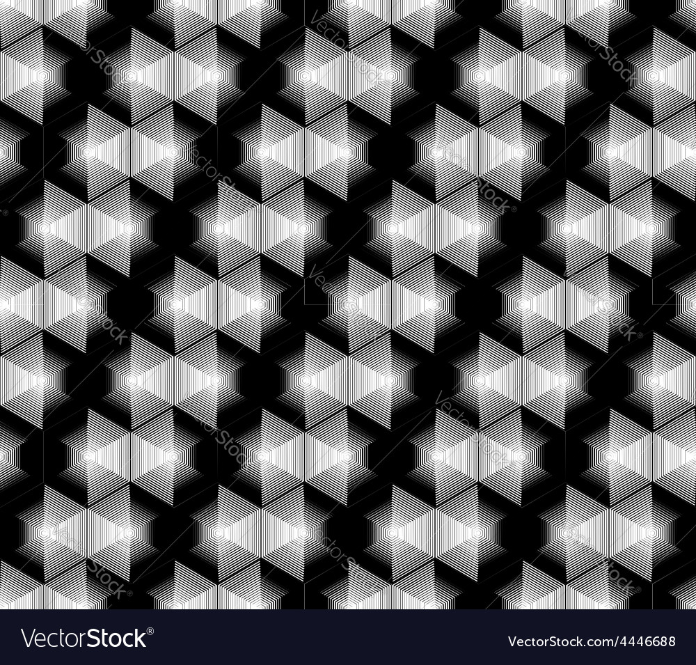 Design seamless monochrome geometric pattern Vector Image