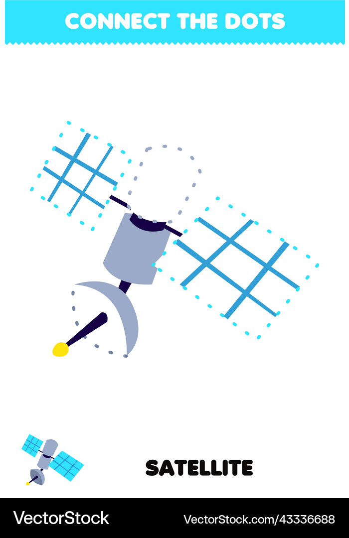 Education game for children connect the dots Vector Image