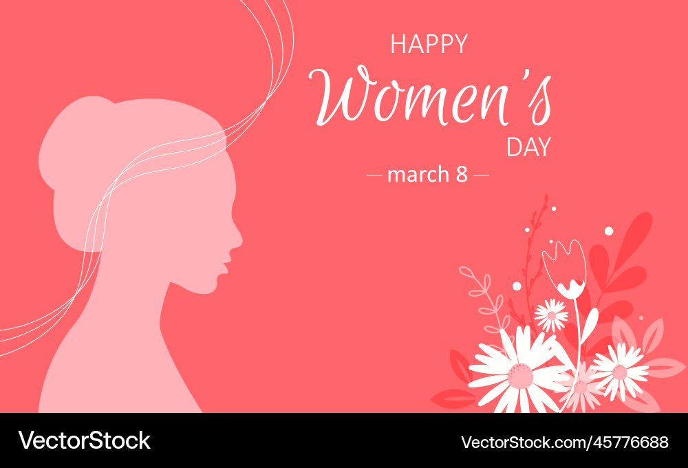 Greeting card for march 8 Royalty Free Vector Image