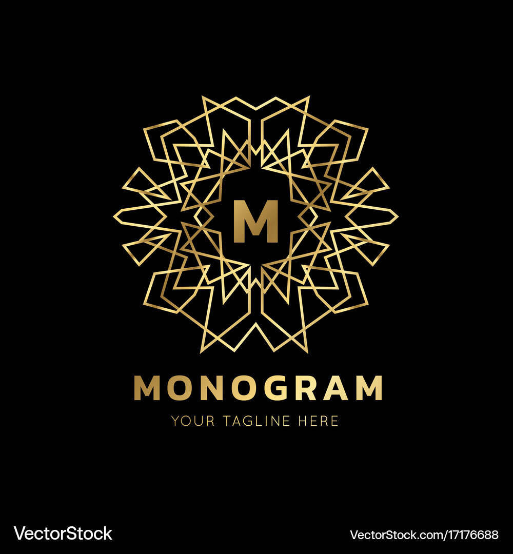 Luxury logo crests design for hotel Royalty Free Vector