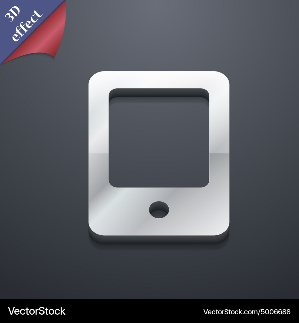 Tablet Symbol Symbol 3d Stil trendy modernes Design