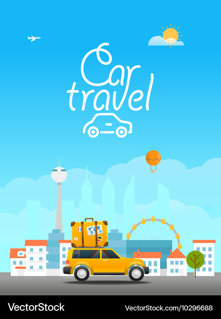 Vacation travelling concept travel Royalty Free Vector Image
