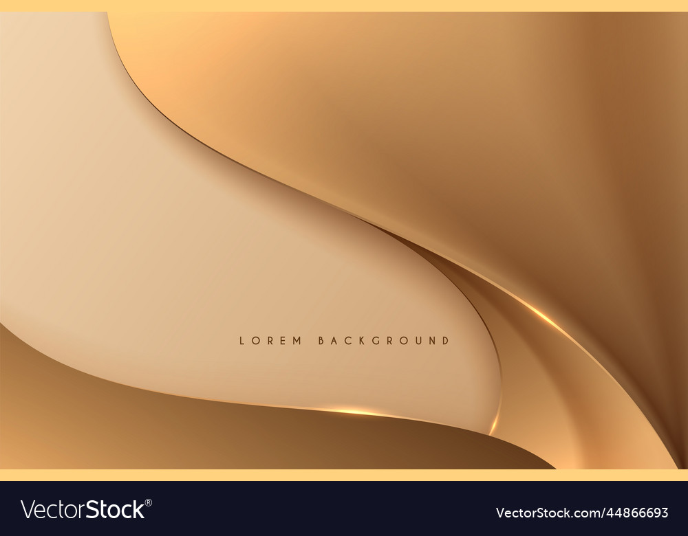 Abstract golden smooth wave background Royalty Free Vector Abstract golden smooth wave background Royalty Free Vector