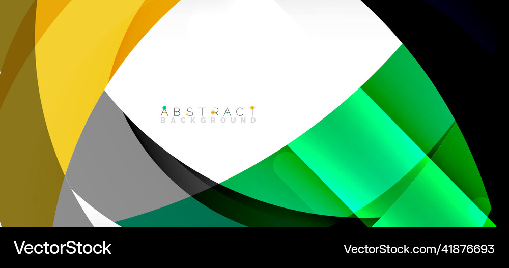 Color circle shapes minimal geometric background Vector Image