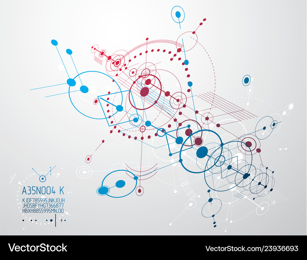 Engineering technological wallpaper made Vector Image