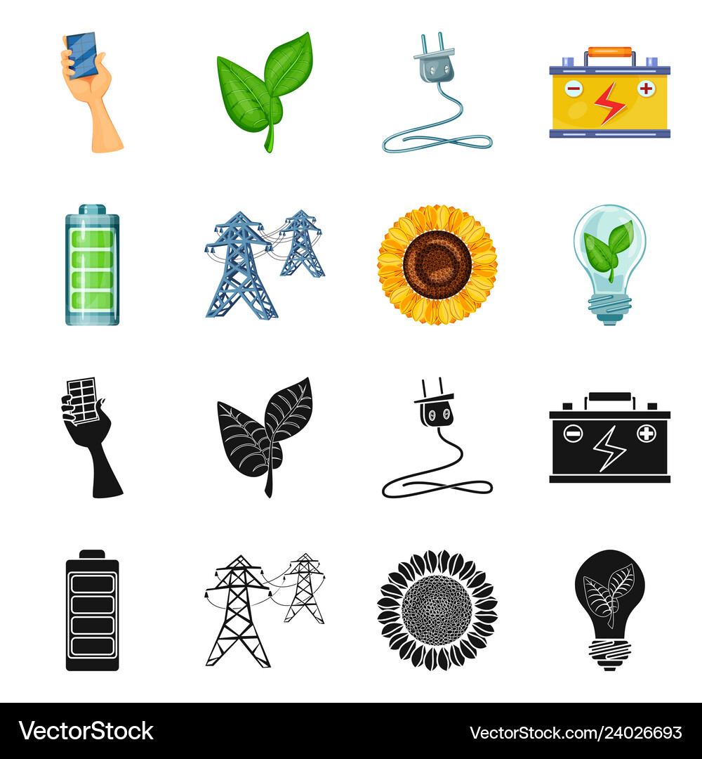 Isolated object of innovation and technology icon Vector Image