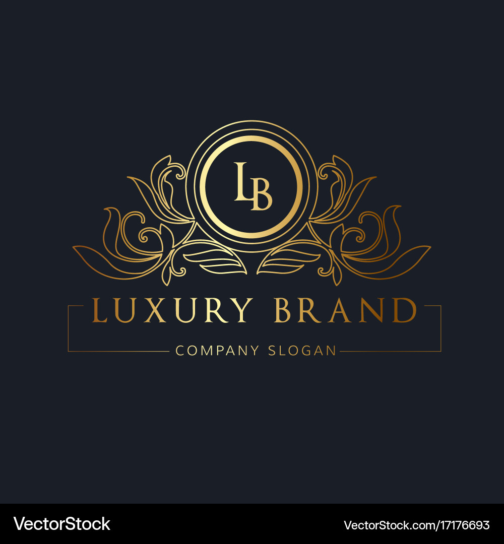Luxury logo crests design for hotel Royalty Free Vector