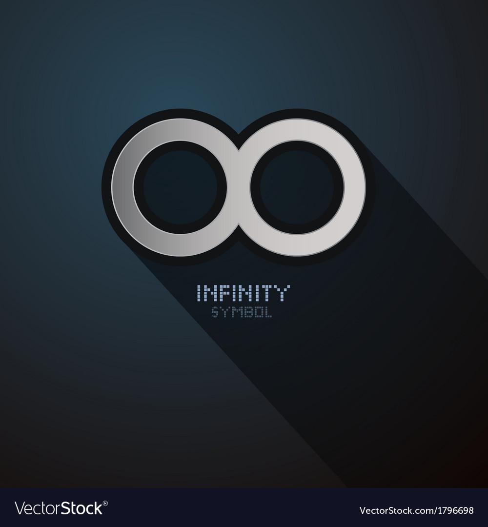 Abstract infinity symbol Royalty Free Vector Image