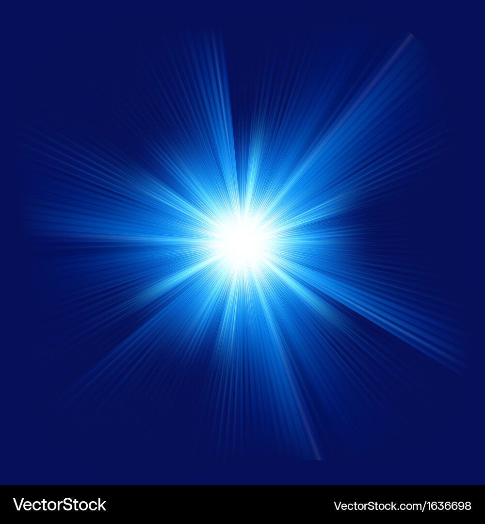 Blue color design with a burst eps 10 Royalty Free Vector