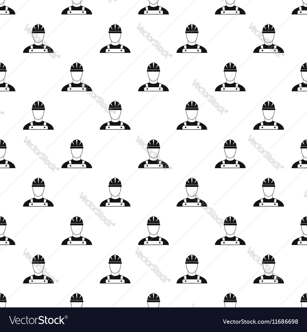 Builder pattern simple style Royalty Free Vector Image