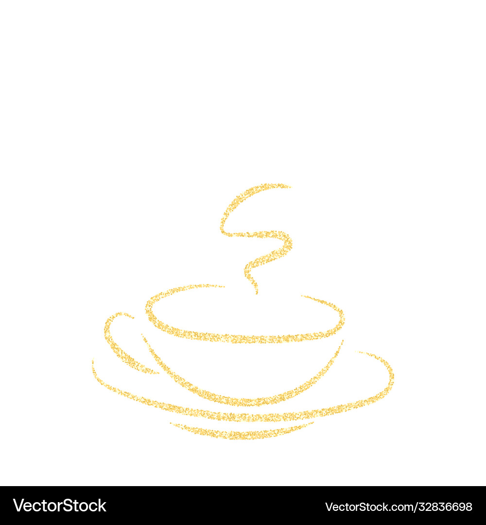 Golden shiny cup logo layout for brochure menu Vector Image