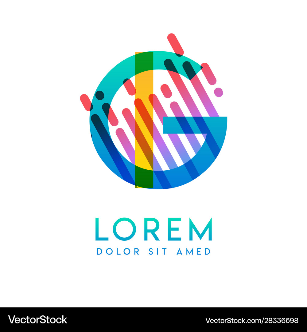 Ig logo with theme galaxy speed and style Vector Image