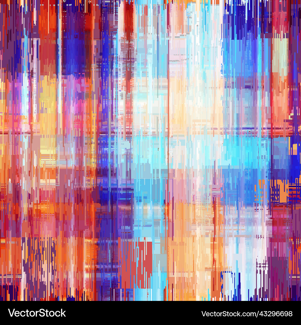 Image with imitation of grunge datamoshing Vector Image