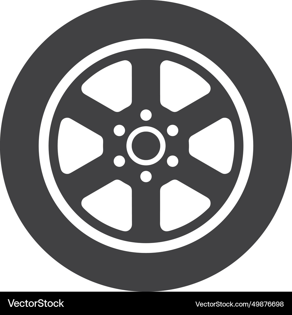 Vehicle wheel disks icon lorry disk rubber Vector Image