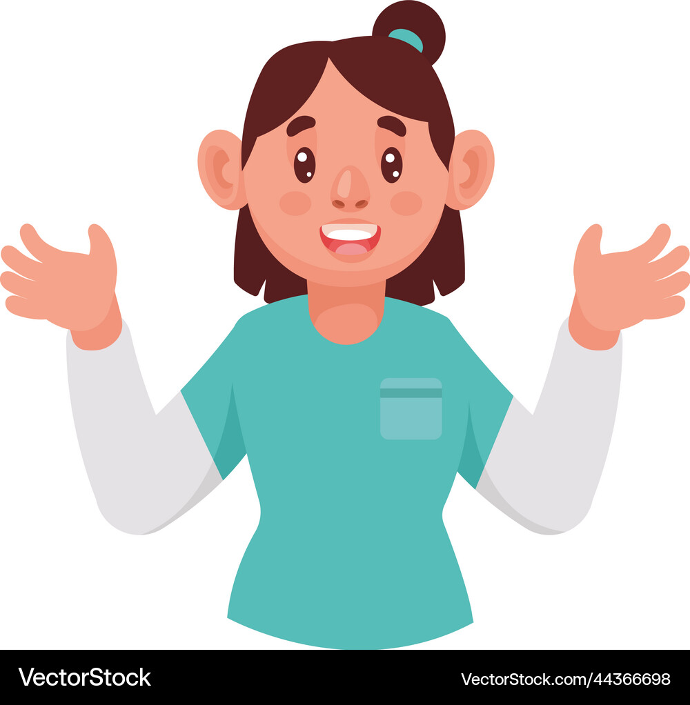 Young female doctor Royalty Free Vector Image - VectorStock