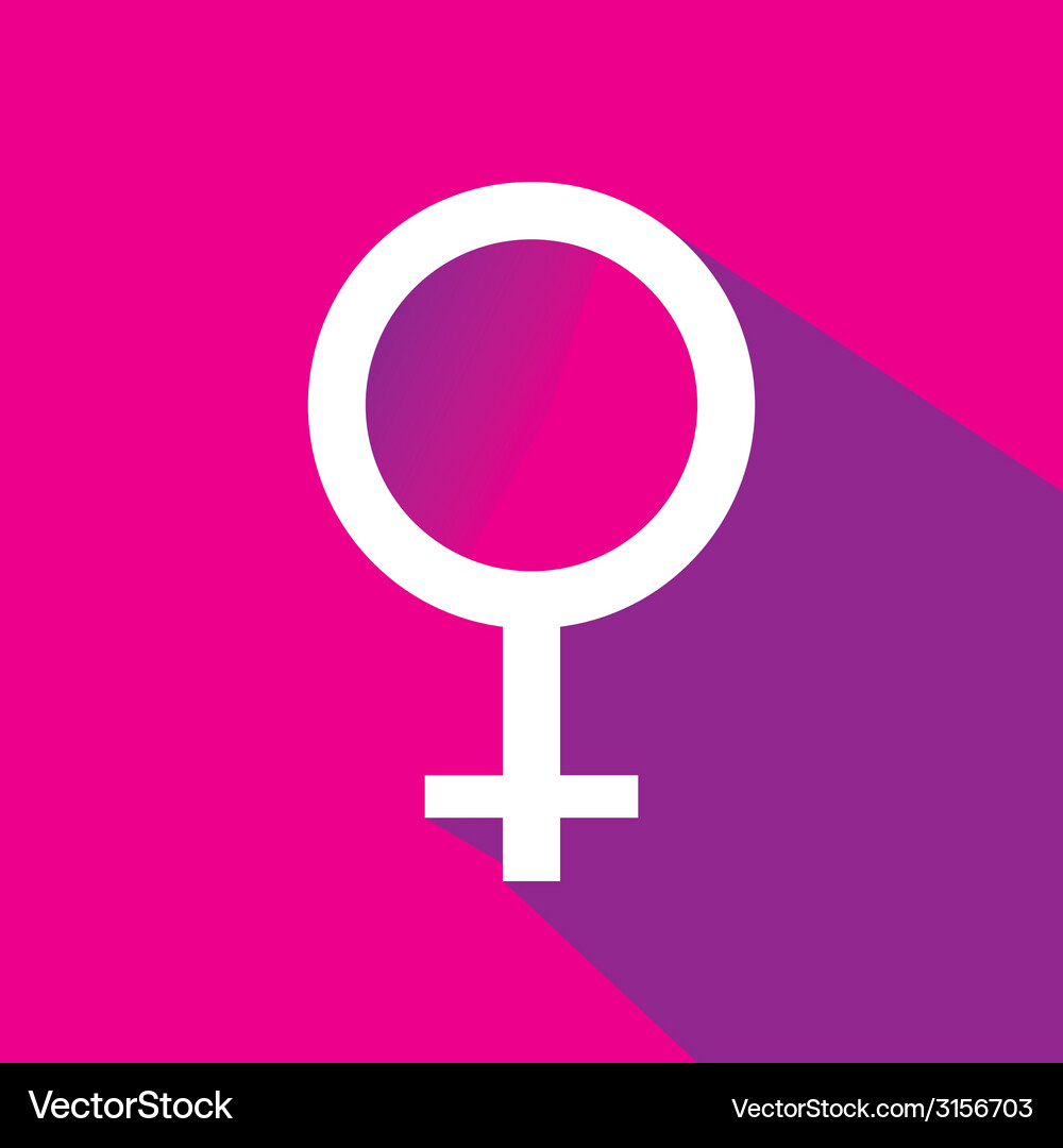An isolated white symbol on a pink background Vector Image