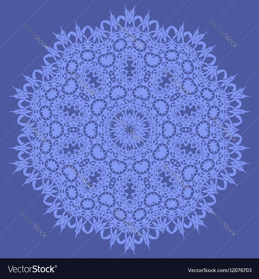 Blue ornamental seamless line pattern Royalty Free Vector