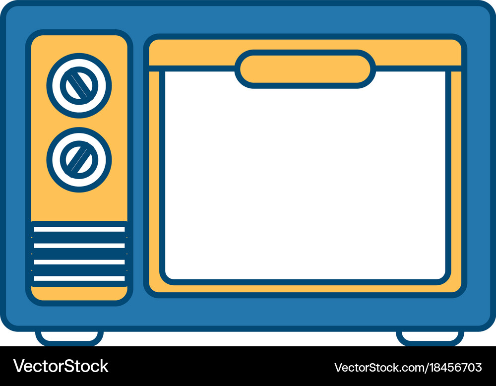 Microwave kitchen appliance Royalty Free Vector Image