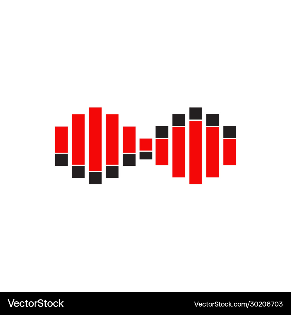 Music symbol icon logo design template Royalty Free Vector