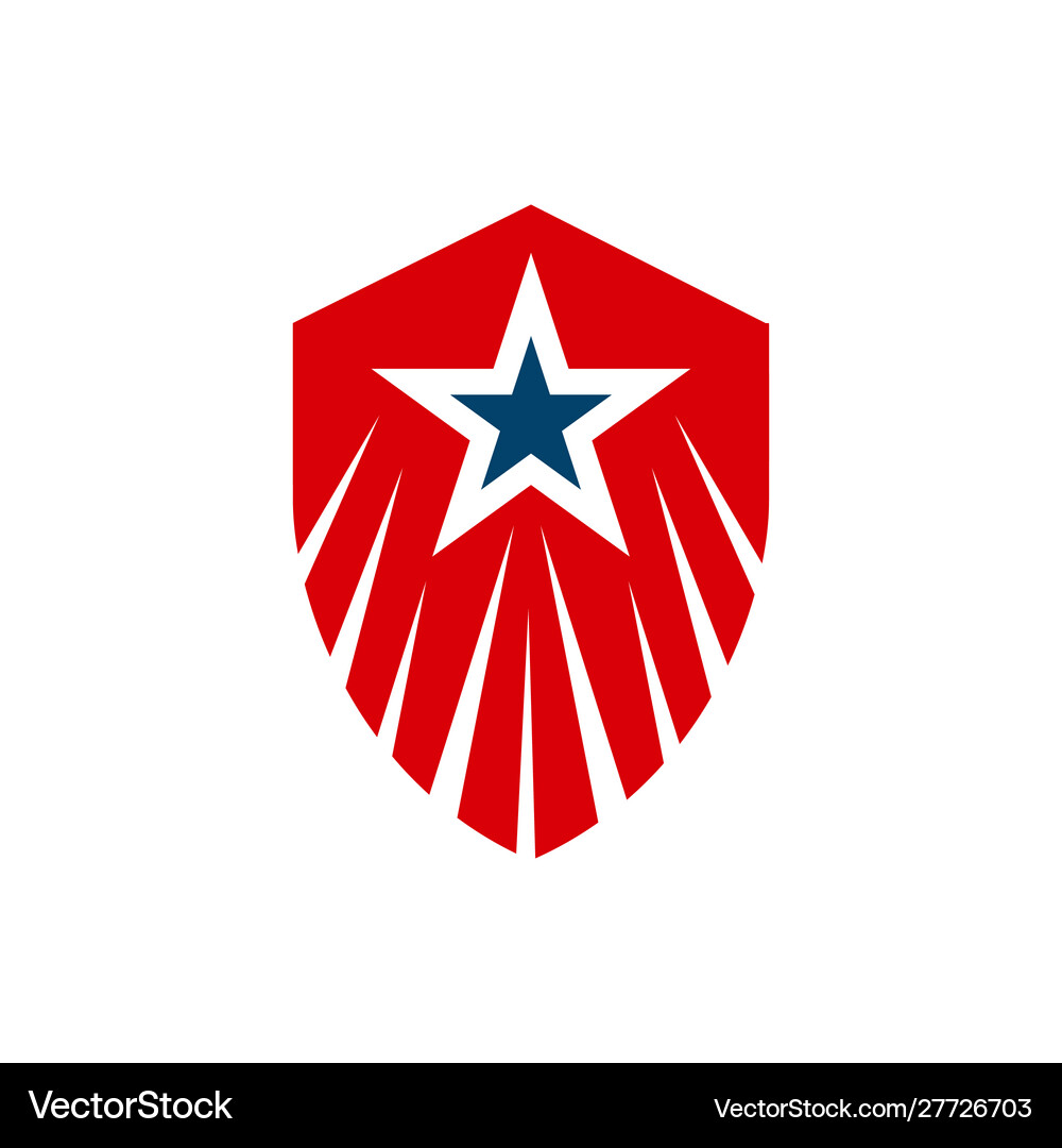 Blue And Red Shield Logo Red White Blue Shield Vector Images (over