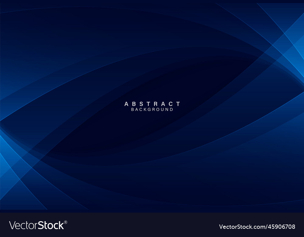 Abstract dark blue gradient curve overlay layer Vector Image